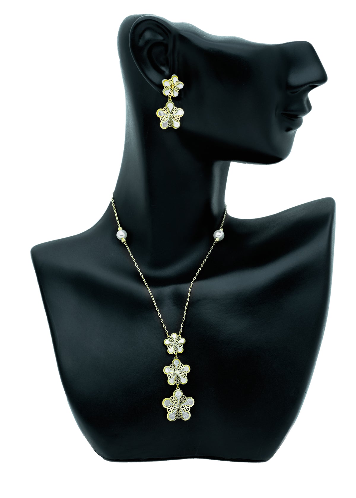 Cali Tri-flower Set – Nai Jewellery DMCC